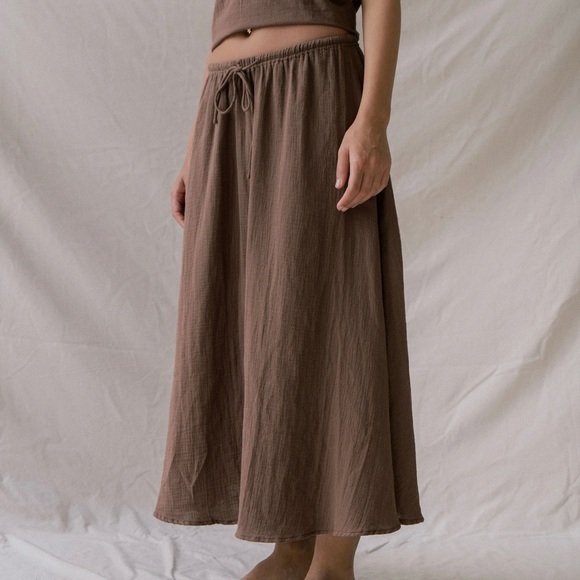Indigo Luna | Skirts | Indigo Luna Mkki Skirt In Walnut | Poshmark